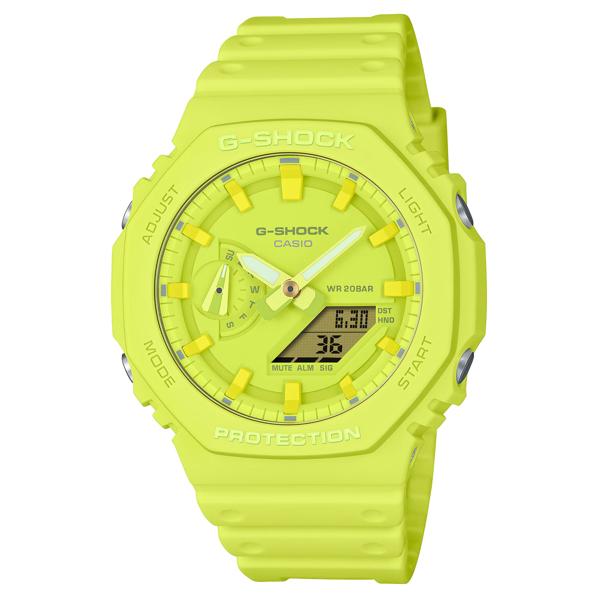 CASIO G-SHOCK GA-2100-9A9 "CASIOAK" YELLOW A/D WATCH GA2100 – Usagi Imports